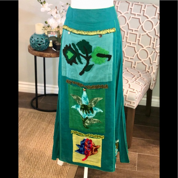 Paul Ropp | Skirts | Paul Ropp Vintage Bohemian Boho Long Wrap Skirt S ...